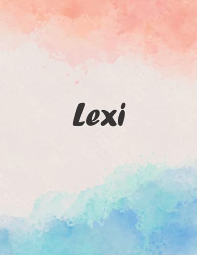Lexi: Personal Name Dot Gird | The Notebook For Writing Journal or ...