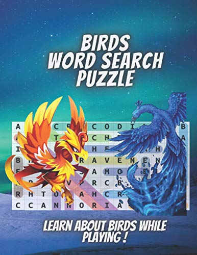Birds Word Search Puzzle: 1000+ Words in Search Puzzles Large Print ...