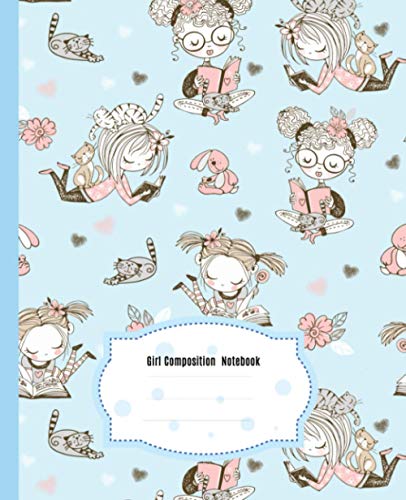 Sweet Girl Composition Notebook: Wide Ruled Paper Notebook Journal by ...