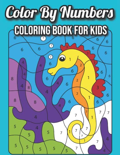 Color By Numbers Coloring Book For Kids: Large Print Birds, Flowers ...