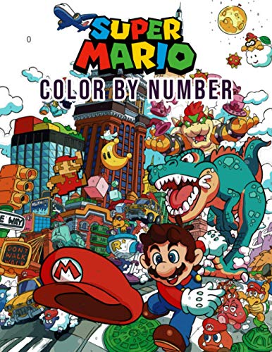 Super Mario Color by Number: Favorite Nintendo Video Game Console ...