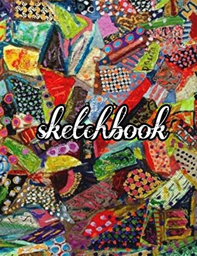 Sketchbook: large sketch book notebook art paint multicolor cover for ...