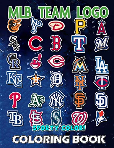 Sporty Color! MLB Team Logo Coloring Page: A Coloring Book Featuring ...