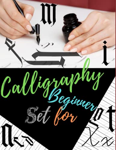 calligraphy set for beginer: the easiest calligraphy workbook hand ...