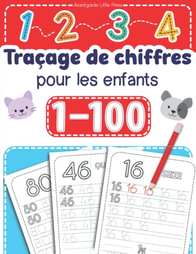 Traçage des Chiffres 1-100 pour les Enfants: Livre de Traçage des ...