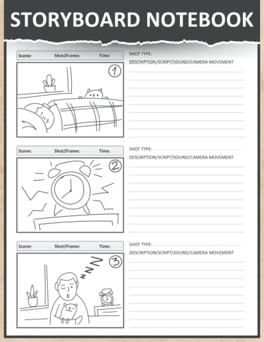 Storyboard Notebook: Storyboard Notebook Sketchbook 8.5"x11" For ...