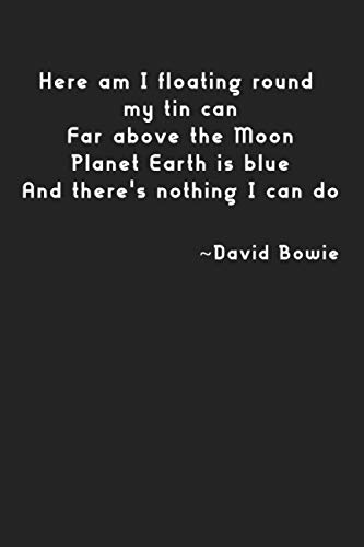 Here am I floating round my tin can Far above the Moon Planet Earth is ...