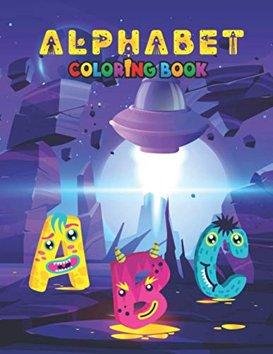 Alphabet coloring book: Trace & color alphabet in a funny way for ...