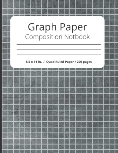 Graph paper notebook: 200-pages of graph paper for students, science ...