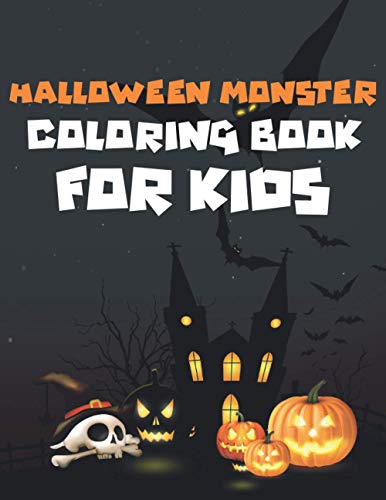 Halloween Monster Coloring Book For Kids: Monster Coloring Book For ...