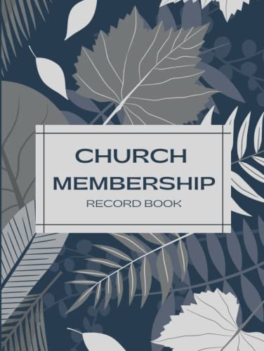 Church Membership Record Book: Hardcover, Nature Design, Church ...