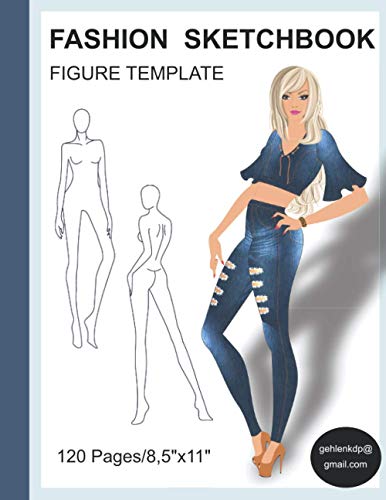 Fashion Sketchbook: Female Fashion Sketchbook,fashion sketch pad ...