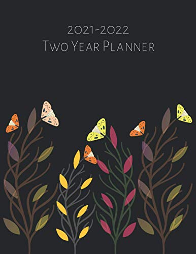 2021-2022 Two Year Planner: 2 Years Monthly Planner Notebook, Password ...