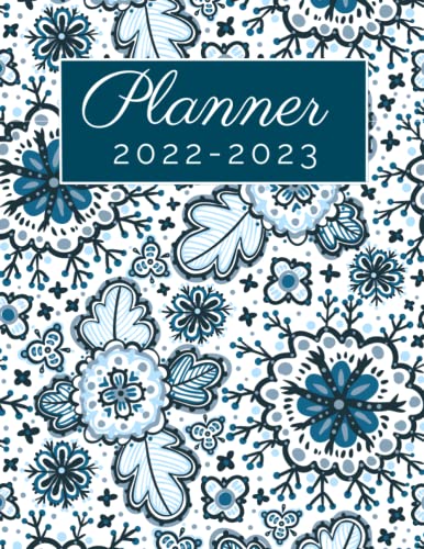 Planner 2022-2023: One Year 2022 Monthly Planner: 1 Year Calendar 2022 ...