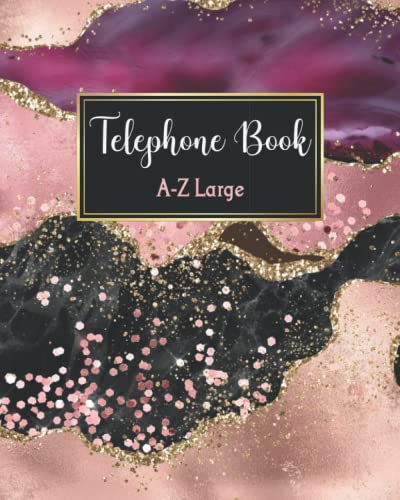 Telephone Book With Alphabet Index Large: Telephoone Book A to Z Large ...