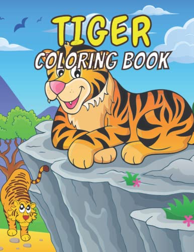 Tiger Coloring Book: A Tiger Activity Book | Big & Easy Forest Animals ...