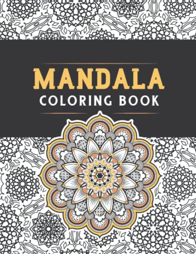 Mandala Coloring Book: Mandala Elements Coloring Book Stress Relieving ...