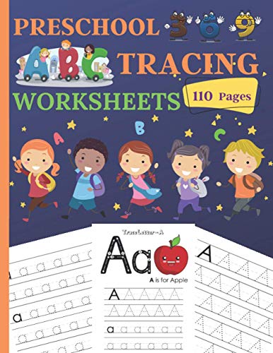 Preschool Tracing Worksheets: 110 Simple & Fun Alphabets, Numbers ...