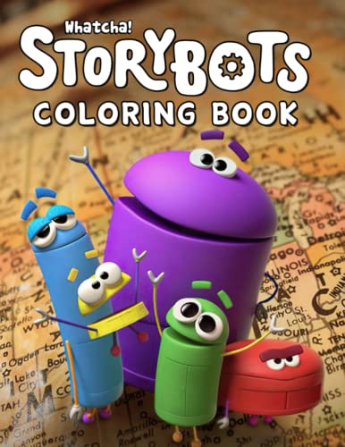 Ask The Storybots Coloring Book: Unique Gift For All Storybots Fans To ...