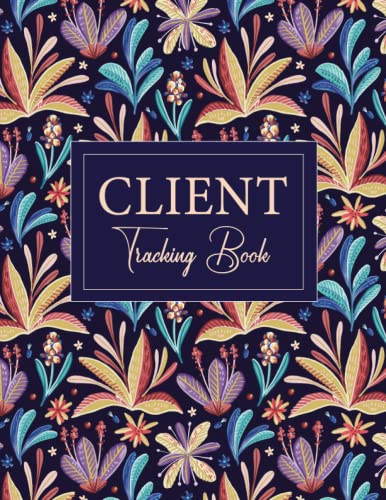 Client Tracking Book: log book, Data Organizer Tracker, With Index, Pre ...