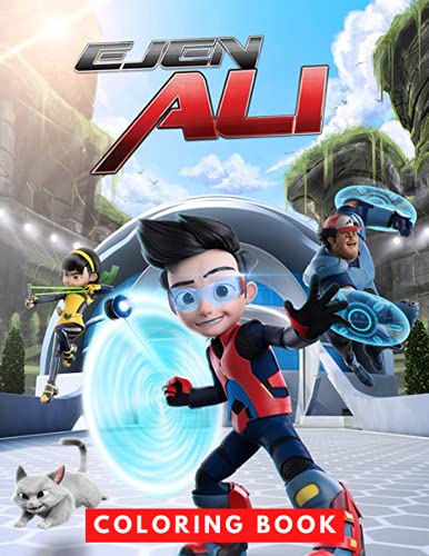 Ejen Ali Coloring Book: JUMBO Coloring Book For Kids | Ages 2-13+ Ejen ...