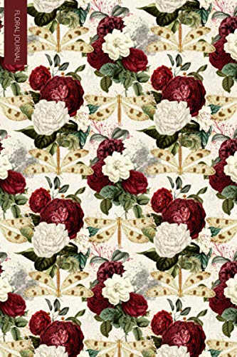 Floral Journal: With interior motifs. Red and White Roses with ...
