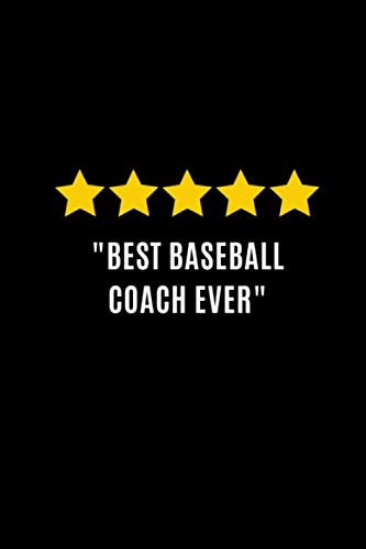 Best Baseball Coach Ever: Blank Lined Journal by Simply Journals ...