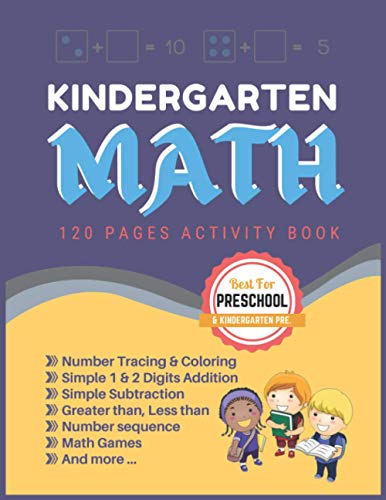 Kindergarten Math Activity Book: Kindergarten bulk math activity ...