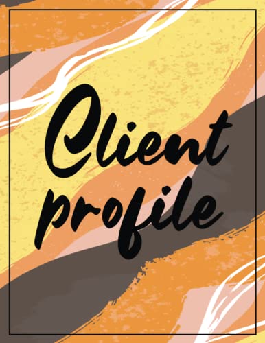 Client Profile: log book, Client Data Organizer Tracker, Appointment ...