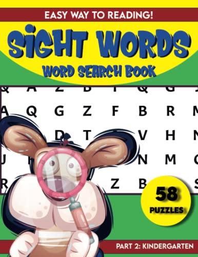 Sight Words Word Search Book Easy Way to Reading Part 2: Kindergarten ...