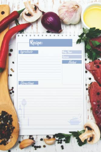 RECIPE BOOK MAKE YOUR OWN: Recipe Book Blank Under 7 Dollars by MARAH ...