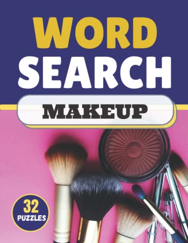 Makeup Word Search: Themed Activity Puzzle Book|Large Print Challenging ...