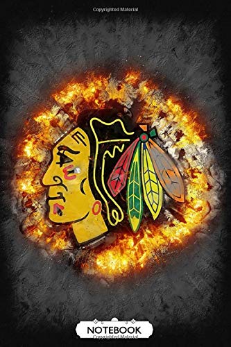 NHL Notebook : Chicago Blackhawks Lined Notebook Journal Blank Ruled ...