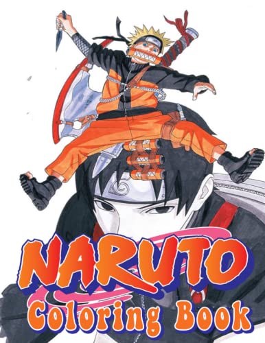 Narúto Colouring Book: +100 Illustrations, Narúto Colouring Book For ...