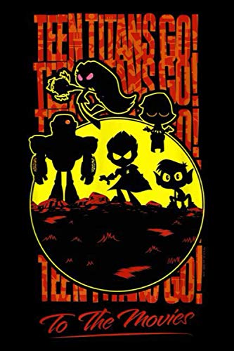 Teen Titans Go Titans Silhouette: Journal, Lined Notebook, 120 Blank ...