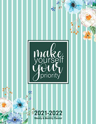 2021-2022 Weekly & Monthly Planner: Simple Cool Two Year Daily, Weekly ...