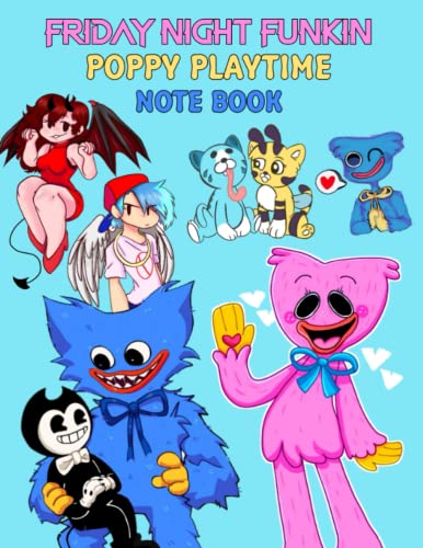 Friday Night Funkin Huggy Wuggy Notebook: poppy playtime notebook and ...