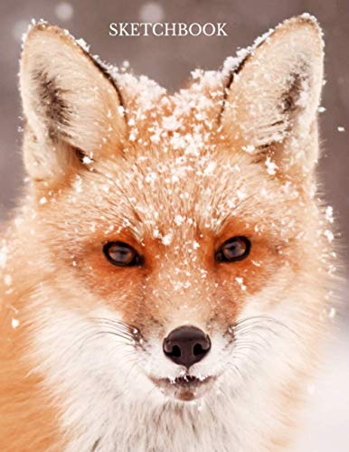 SKETCHBOOK: FOX Lined journal with blank paper for drawing,painting ...