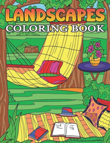 Landscapes: An Adult Coloring Book with Beautiful Tropical Beaches ...