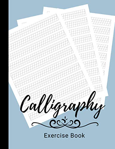 Calligraphy Exercise Book: A Slanted Grid Handwriting Notepad For ...