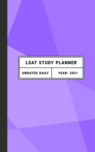 LSAT Study Planner: Undated daily planner for LSAT prep. Use for ...