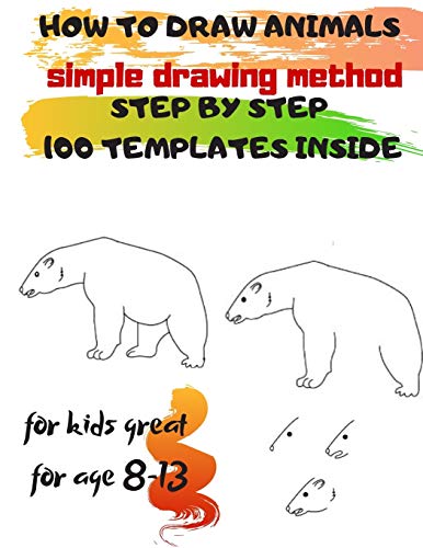 HOW TO DRAW ANIMALS simple drawing method STEP BY STEP 100 TEMPLATES ...