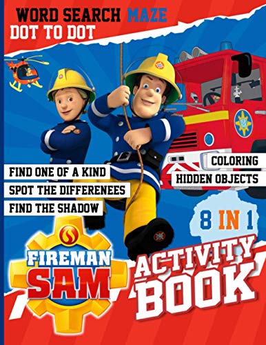 Fireman Sam Activity Book: Exclusive Find Shadow, Spot Differences ...
