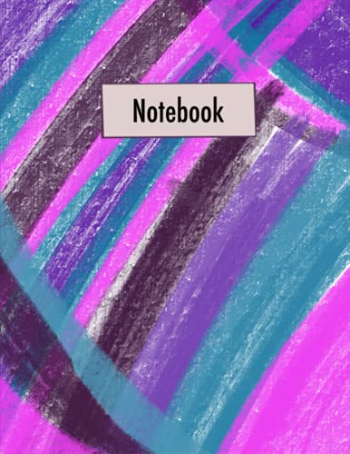 Notebook: Colorful Abstract Composition Notebook & Journal - College ...