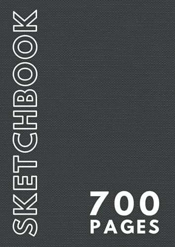 Sketchbook 700 Pages: Very Big Sketchbook 700 Pages (350 Sheets) White ...