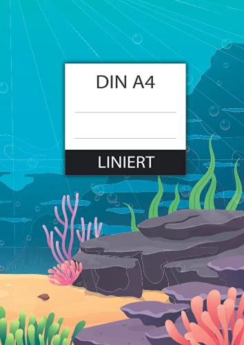 DIN A4 LINIERT: XXL NOTIZBUCH - 120 linierte Seiten - Schreibheft für ...