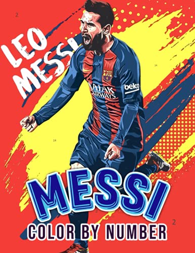 Messi Color By Number: Famous Football Stars Illustration Color Number ...