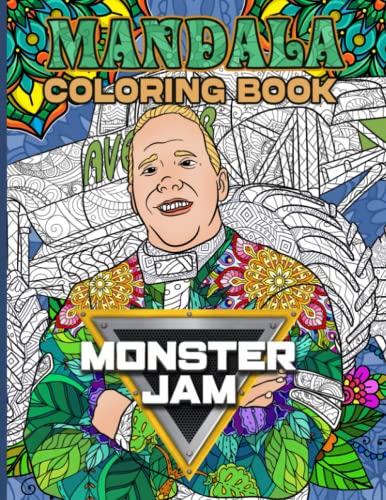 Monster Mandala Coloring Book: Awesome Illustrations Monster Mandala ...