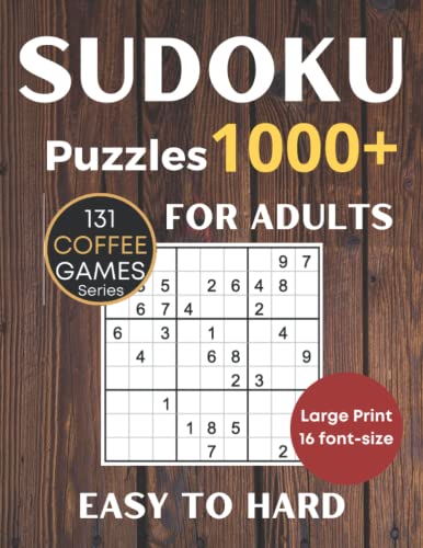 Sudoku Puzzles for Adults Pack w 1000 Easy To Expert Levels: Puzzle for ...