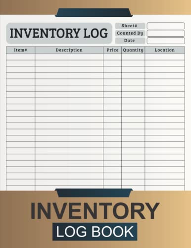 Inventory Log Book: Simple Inventory Book for Small Business, Home and ...